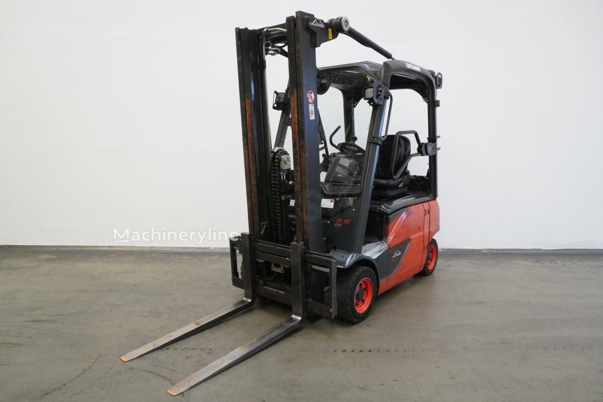 Linde E 16 P EVO 386-02 električni viljuškar