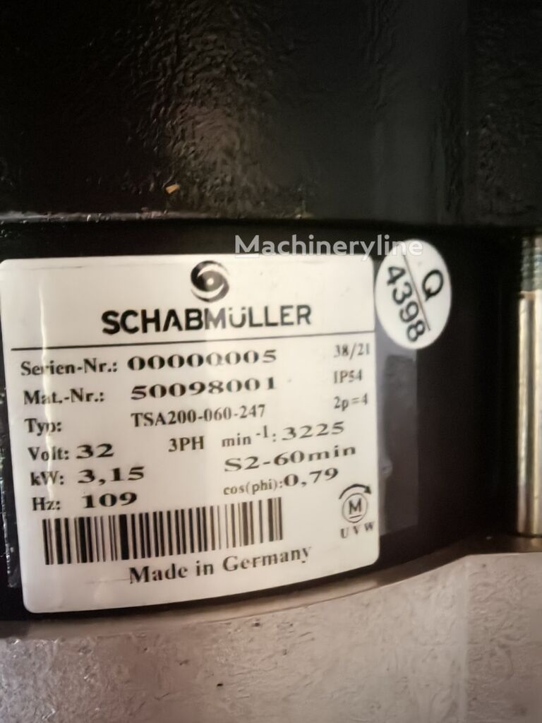 Schabmüller 50098001 elektromotor za JCB 50098001, TSA200-060-247, TSA200, 402/Z4611, 402Z4611, 50098137, 401/U3568, 401U3568, TSA170-140, TSA170 električnog viljuškara