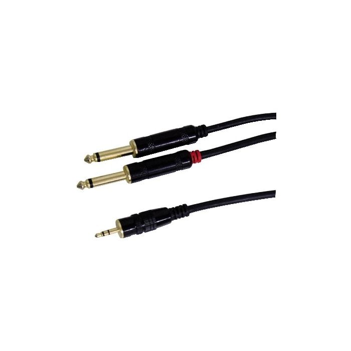 Kabl 3.5mm M stereo- 2x 6.3mm M mono 3m
Kabl 3.5mm M stereo- 2x 6.3mm M mono 3m
