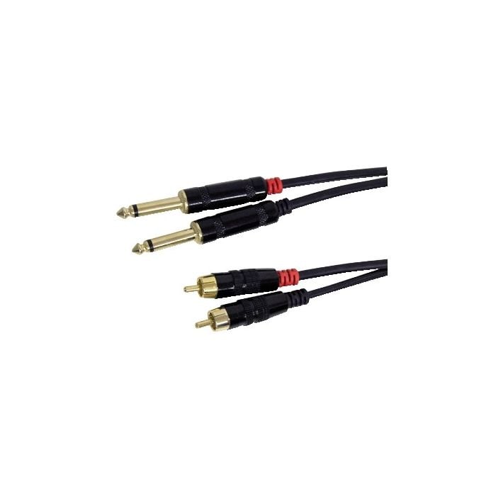 Audio kabl 2x 6.3mm M mono- 2x RCA M 5m
Audio kabl 2x 6.3mm M mono- 2x RCA M 5m
