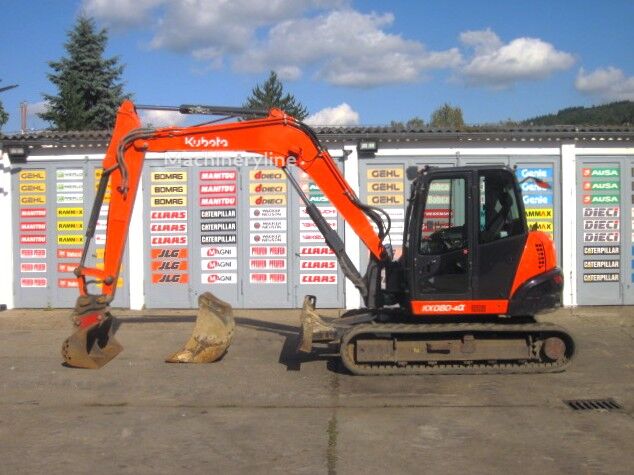 Kubota KX080-4a mini bager