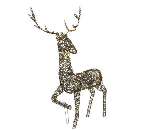 NG dekoracija - LED REINDEER 100cm 493531 - Dark brown - KMG