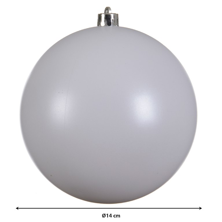 NG dekoracija - HANGING BAUBLE 14cm 022274 - Winter White - KMG