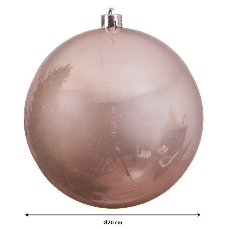NG dekoracija - HANGING BAUBLE 20cm 022474 - Blush pink - KMG