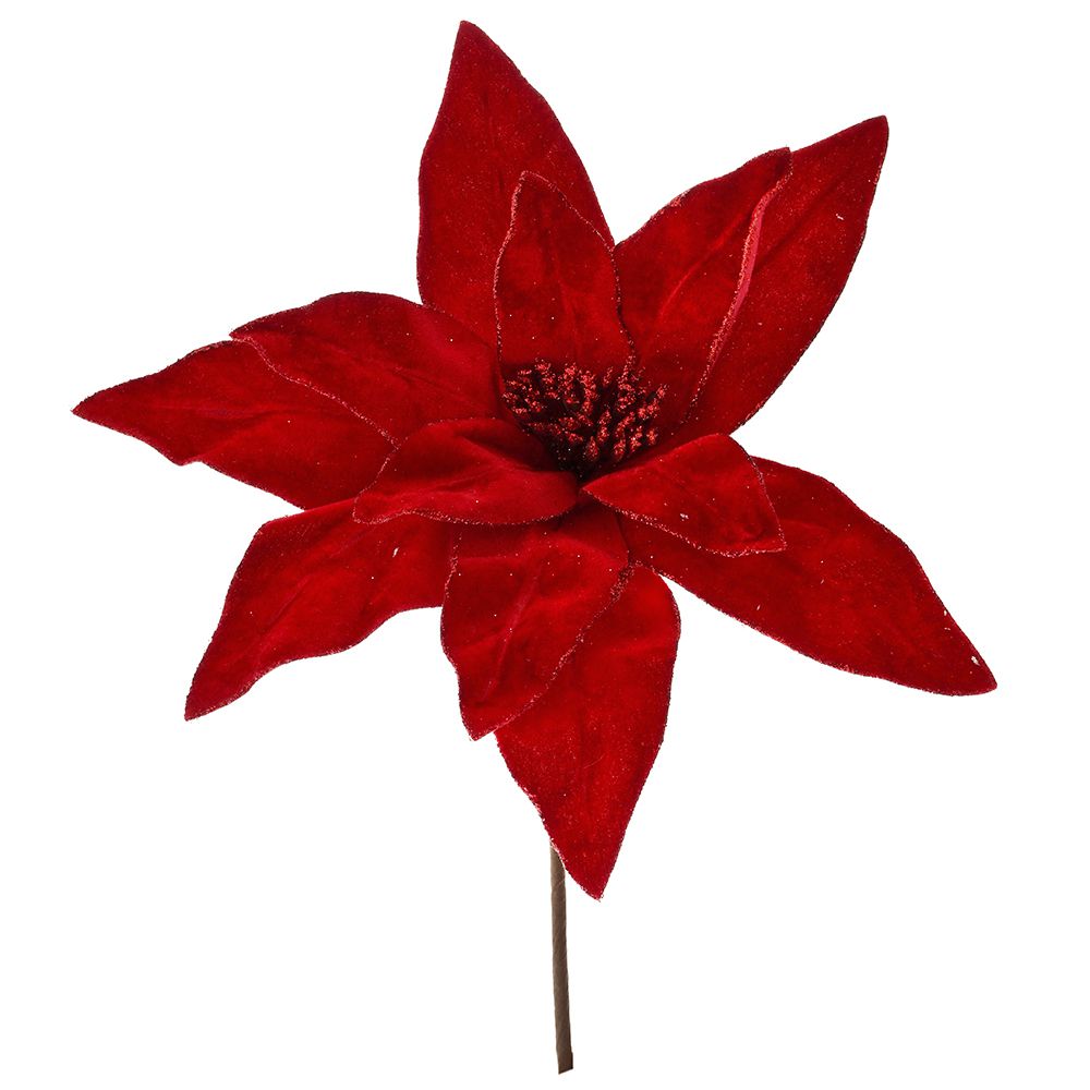 NG cvet RED POINSETTIA PICK 33X30CM 79175 - ILD