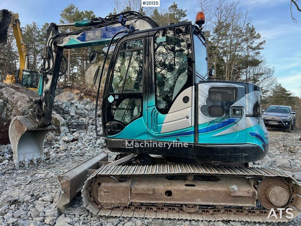 Hitachi zx85us-6 gravemaskin m/ graveskuffe, hydraulisk pusseskuffe, kly mini bager
