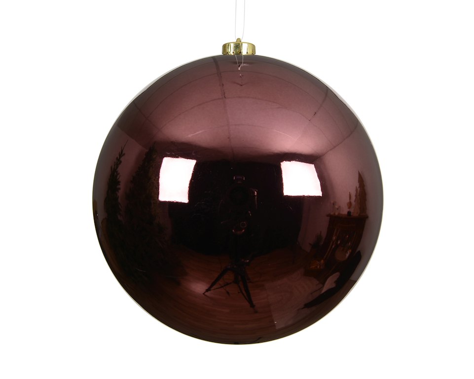 NG dekoracija - HANGING BAUBLE 20cm 022742 - Maroon - KMG