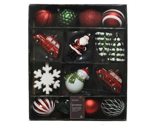 NG dekoracija - HANGING DECORATION SET 25pcs 029029 - Mix - KMG