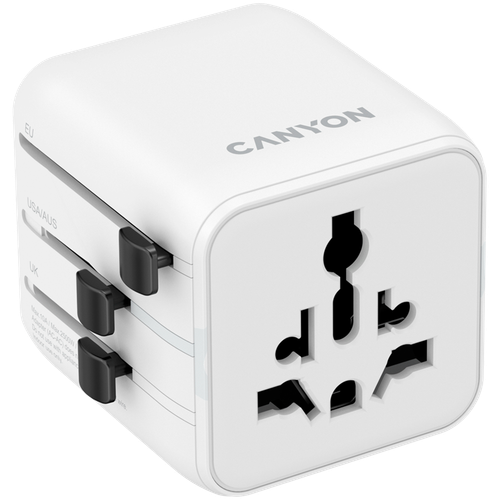 CANYON Universalni Putni Adapter OnTour One EU/UK/US/AUS - Bela