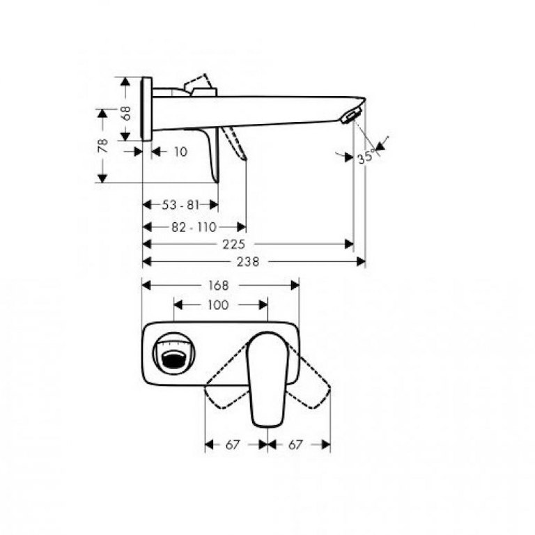 HG TALIS E UGRADNA MASKA ZA LAVABO
