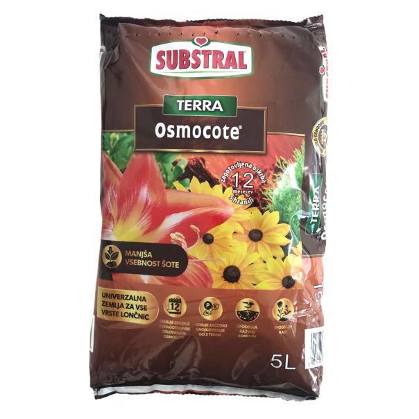 SUBSTRAL Zemlja za cveće Terra Osmocote 5L