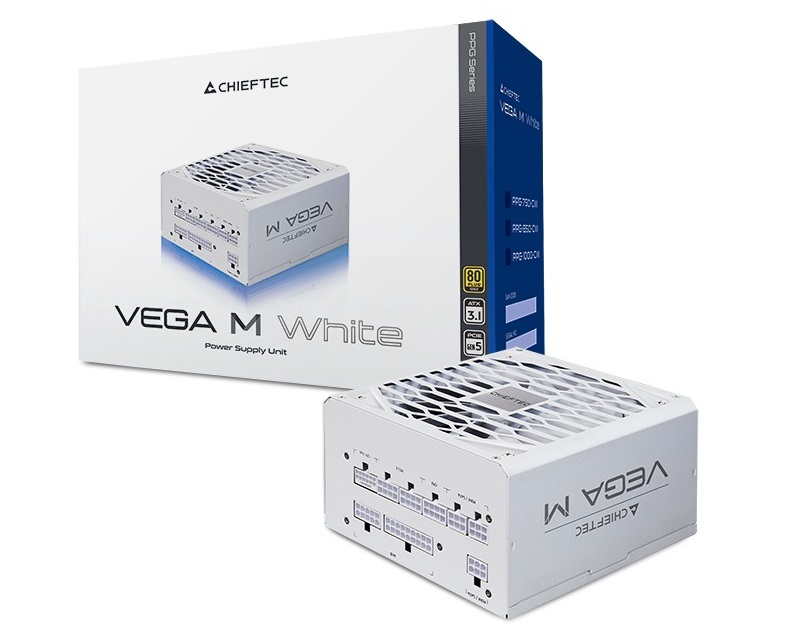 Chieftec PPG-1000-CW 1000W VEGA M Gold White