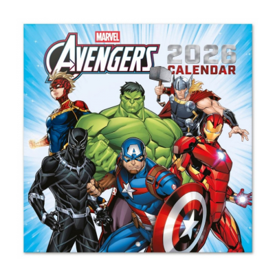 Zidni kalendar 2026 - Marvel, Avengers, 30x30 cm