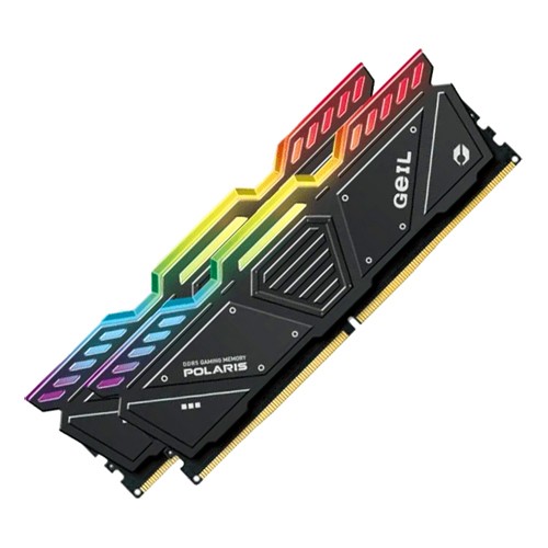 GEIL 32GB kit (2x16GB) DDR5 5200 POLARIS RGB AMD Titanium Gray memorija | GAOSG532GB5200C34ADC