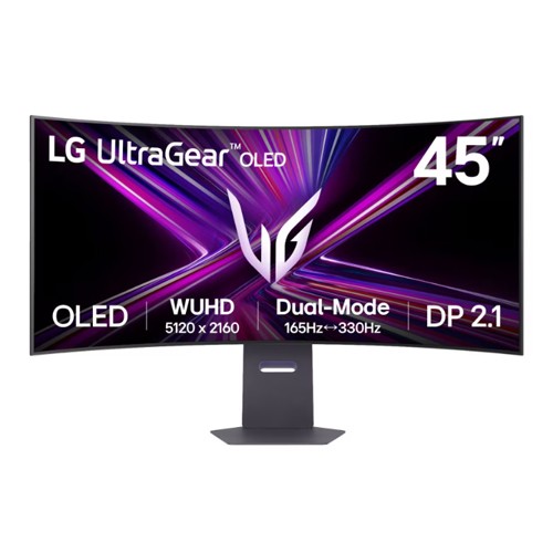 LG 44.5″ UltraGear OLED 800R Curve, 5K2K 165Hz Gaming Monitor 45GX950A-B