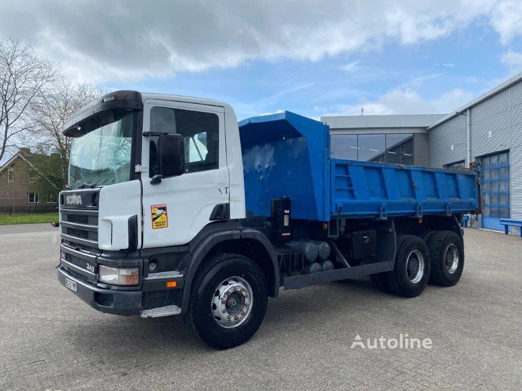 Scania 114-340 / 6X4 / 2 SIDE TIPPER / BIG AXLE / FULL-STEEL / DRUM BRA kiper
