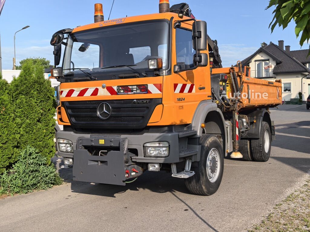 Mercedes-Benz AXOR 1824 K * 4x4 * KRAN * kiper