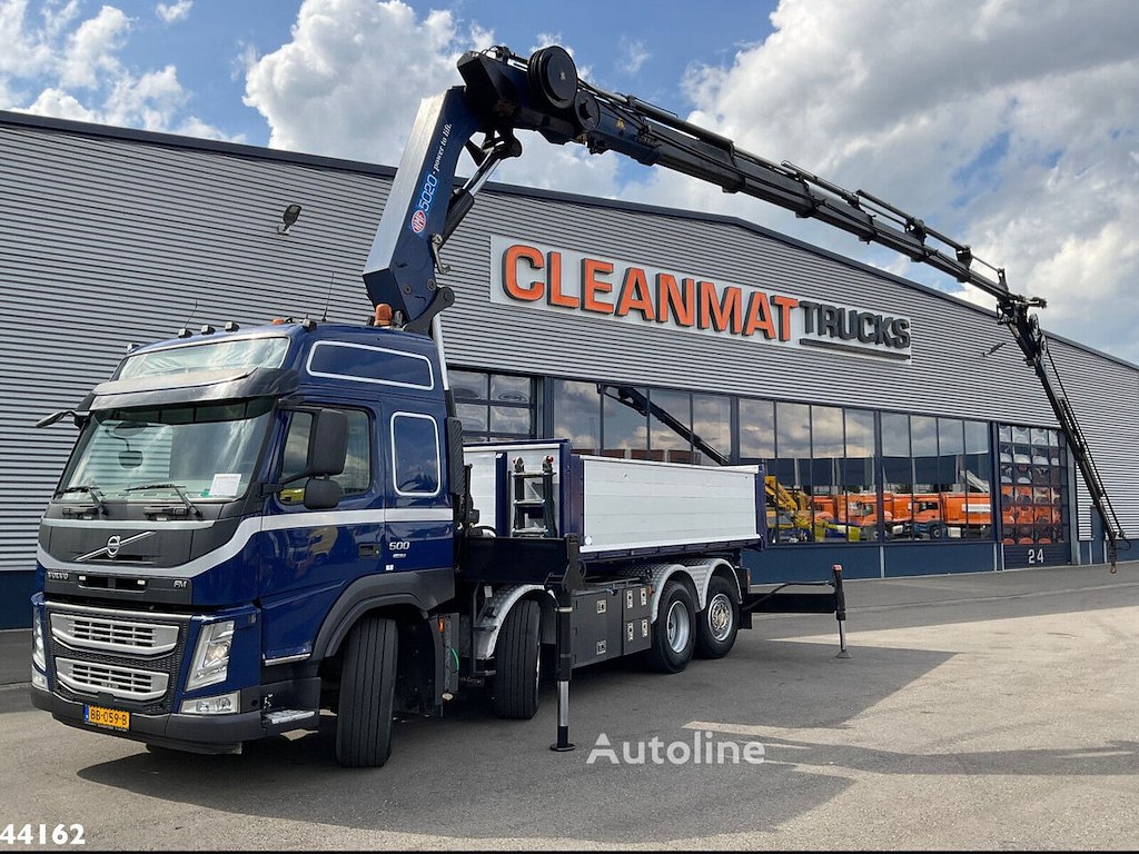 Volvo FM 500 Euro 6 HMF 50 Tonmeter laadkraan + Fly-Jib kiper