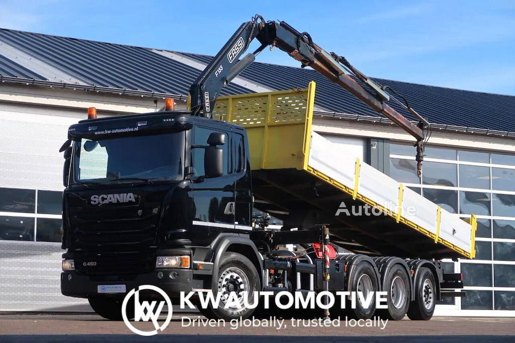 Scania G450 8X4/ FASSI 15 TON CRANE/ EURO 6/ FULL AIR kiper