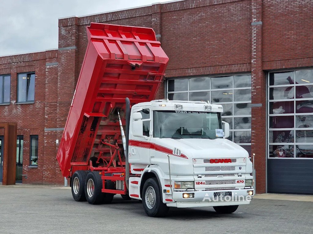 Scania T124-470 6x2 - Tipper - Manual gearbox - Full steel - Robson Dri kiper