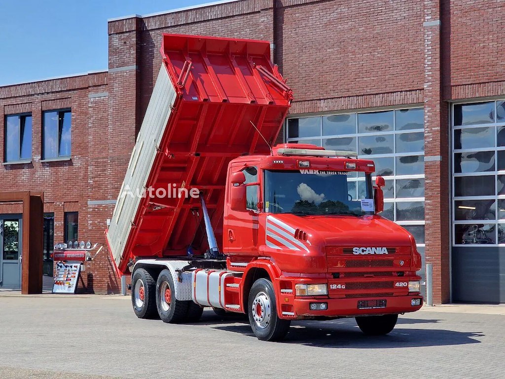 Scania T124-420 6x4 - Tipper - Retarder - Full steel - HUB Reduction - kiper