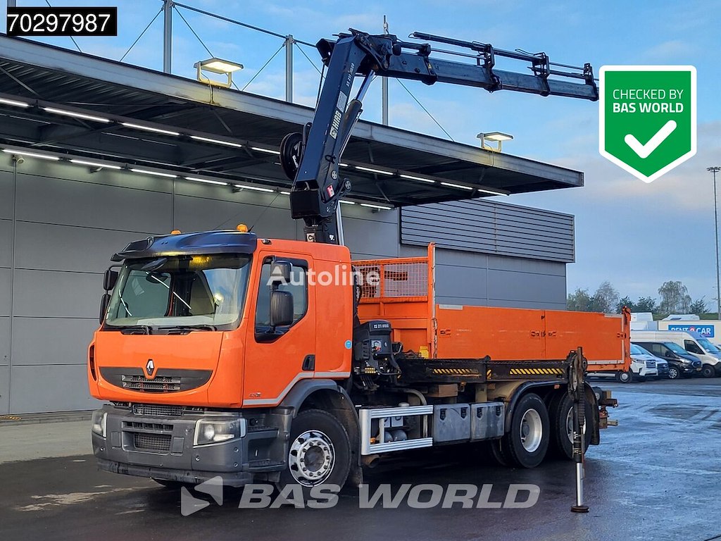 Renault Premium 430 Lander 6X4 HIAB 211 EP-4 Crane Kran Tipper Big-Axle kiper