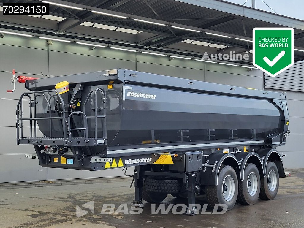 Nova Kässbohrer XS 3 axles NEW 2xLiftaxle 24m3 Steel Tipper poluprikolica kipera