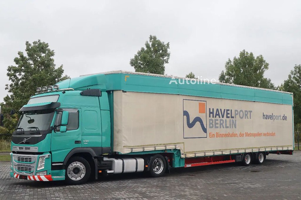 Meusburger FM 330 2-AXLE | HYDR HEBEDACH | VOLVO FM330 LOWDECK poluprikolica sa niskom platformom