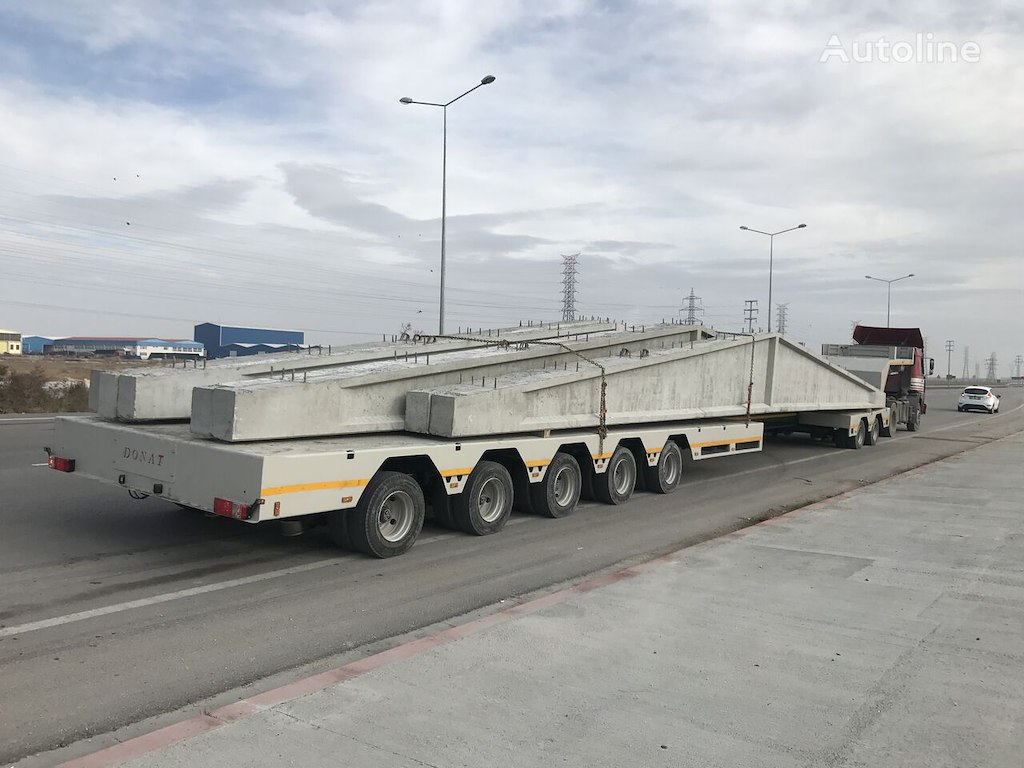 Nova Donat 2+5 hydraulic steering lowbed semitrailer with extension poluprikolica sa niskom platformom
