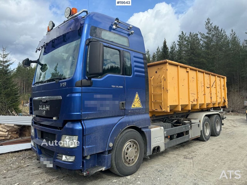 MAN TGX 33.680 Krokbil med Palift Krok kiper