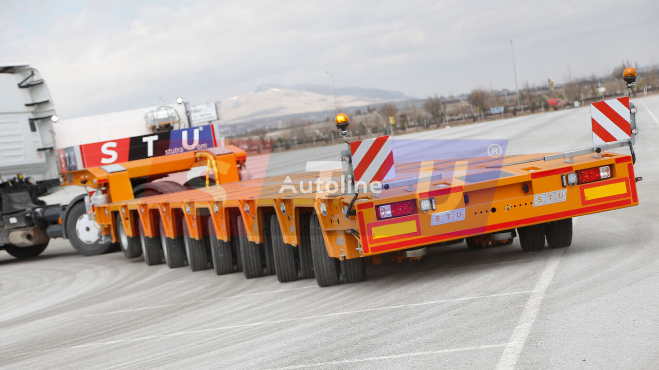 Nova STU 8 Axle Extendable Hydraulic Steering Lowbed Trailer poluprikolica sa niskom platformom