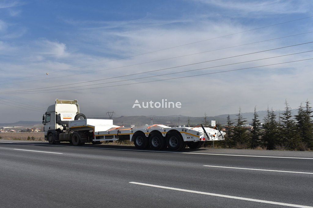 Nova Donat 3 axle lowbed semitrailer with leaf spring (mechanical) suspensi poluprikolica sa niskom platformom