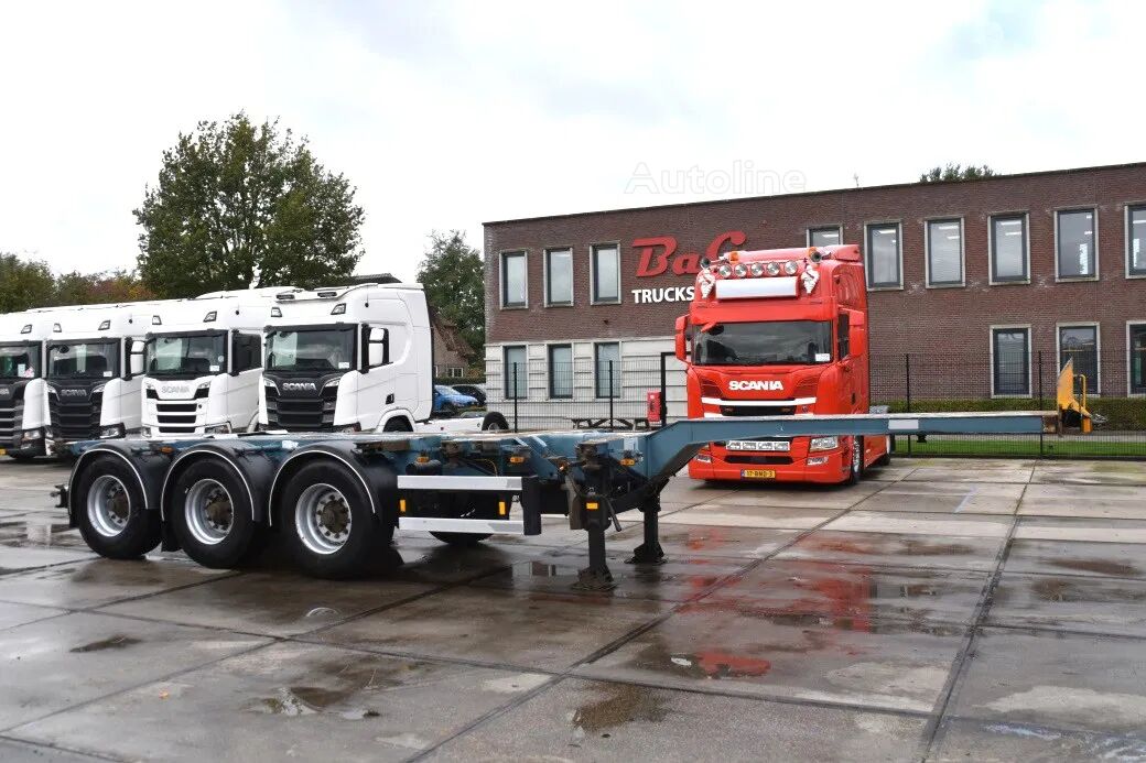 D-Tec FT-43-03V - ADR FL - 3 x EXTENDABLE - BPW AXLES - DRUM BRAKES - poluprikolica za prevoz kontejnera