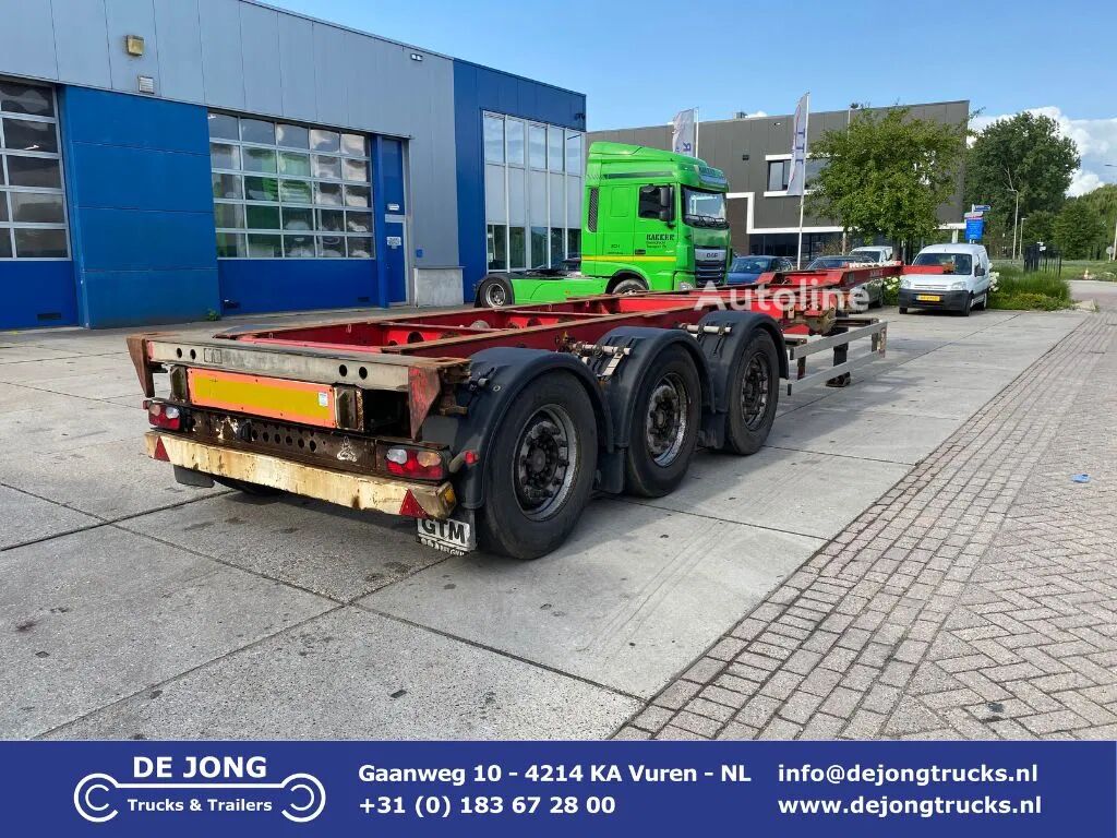 Schmitz Cargobull SCF 24 G Chassis / SAF + Disc / 1x Extendable / Lift axle poluprikolica za prevoz kontejnera