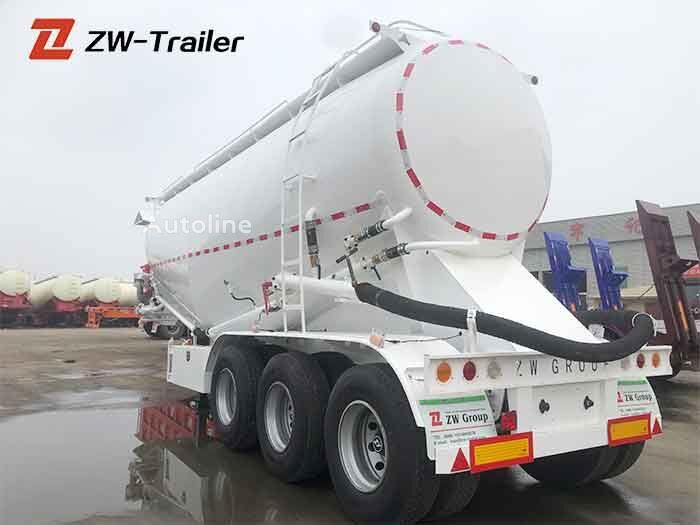 Nova ZW-Trailer 3 Axle 3-axle 40-ton Cement Powder Tanker Semi Trailer for Guine cisterna za prevoz cementa