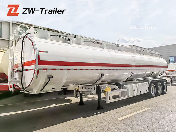 Nova ZW-Trailer 45000L Carbon Steel Fuel Tanker Semi Trailer for Tanzania cisterna za goriva i maziva