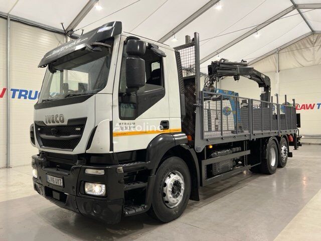 IVECO Stralis 400 Euro 6 6x2 Dropside Brick Grab kamion s ravnom platformom