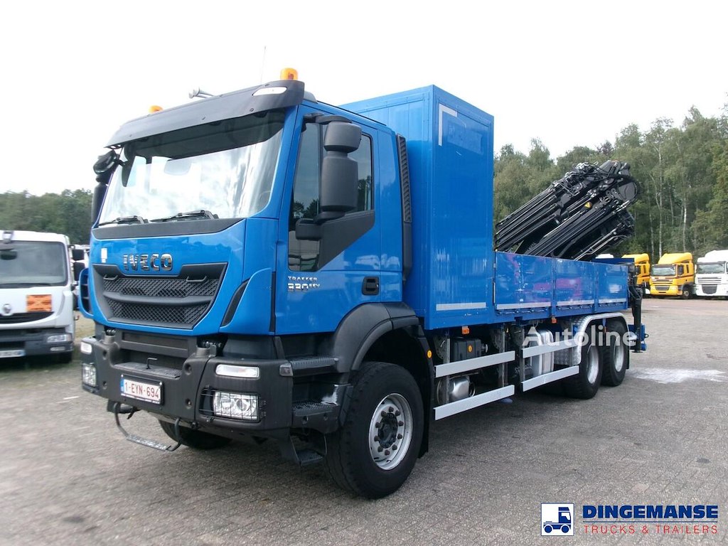 IVECO AD260T33 EEV 6X4 + Hiab 377 E5 Hipro Jib 70 X-4 kamion s ravnom platformom