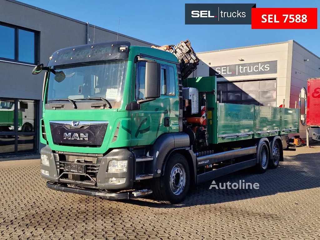 MAN TGS 26.460 6X2-4 BL ZF Intarder / Mit Fernbedienung / Atlas 172. kamion s ravnom platformom