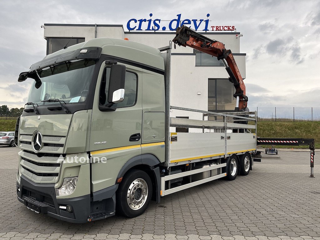 Mercedes-Benz Actros 2545 6x2 Atlas 265-A6 Lenk- Liftachse kamion s ravnom platformom
