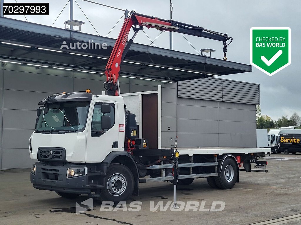 Renault C 320 C 4X2 Fassi F120B.1.22 Crane Remote Automatic Euro 6 kamion s ravnom platformom