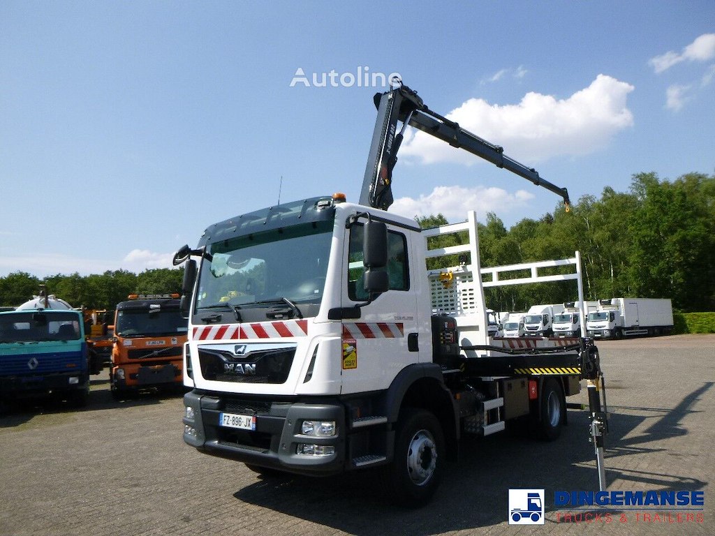 MAN TGM 15.290 4x2 + HIAB 092 B3 HIDUO kamion s ravnom platformom