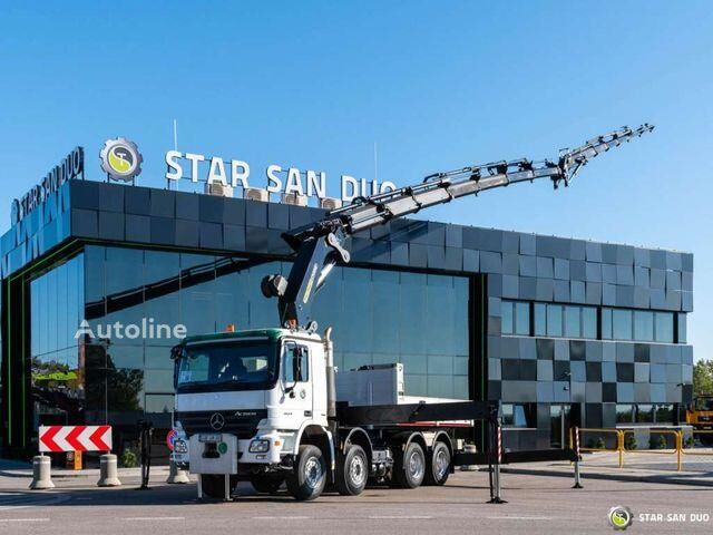 Mercedes-Benz MERCEDES BENZ ACTROS 4144 8x4 PALFINGER PK 85002 kamion s ravnom platformom