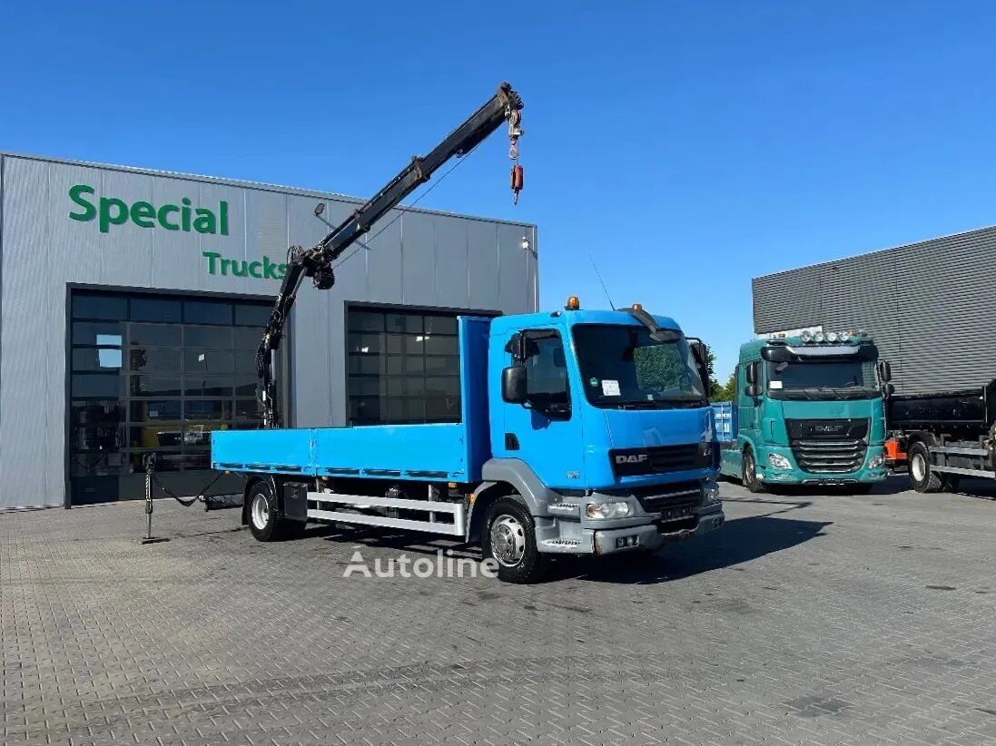 DAF LF 55.220 4x2 + HIAB 066 B-2 DUO (Winch) kamion s ravnom platformom