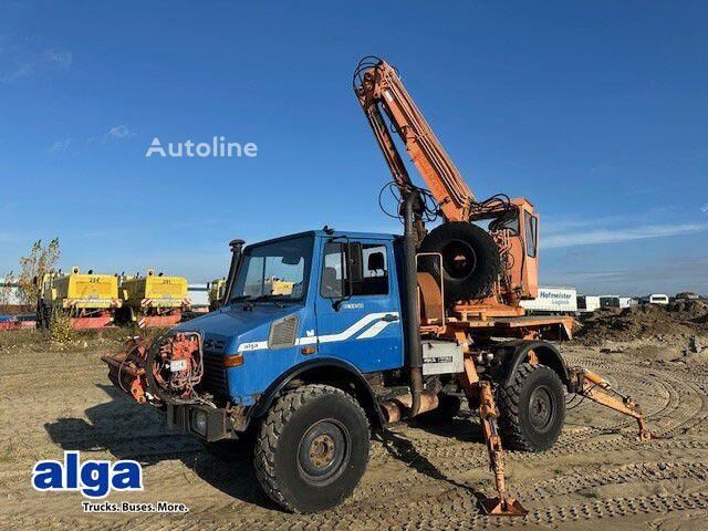 Unimog U 1450 4x4, Zug & Bergwinde, Kran, Greifer, AH univerzalna komunalna mašina