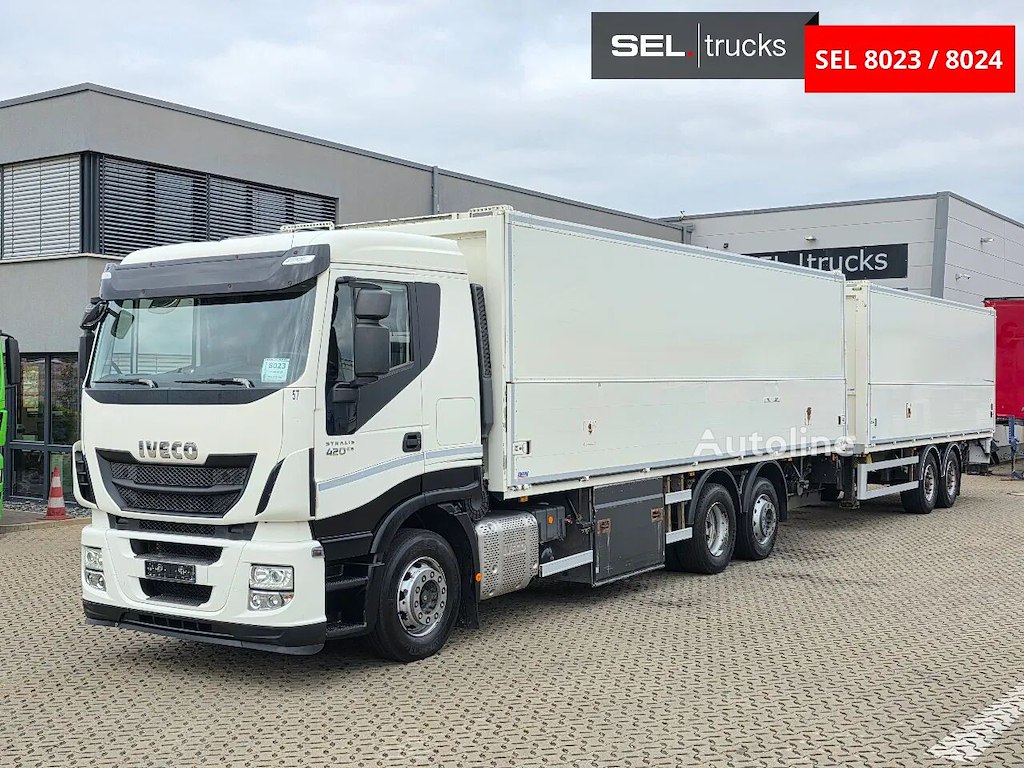 IVECO Stralis 420 Ladebordwand / Lenkachse / Liftachse kamion furgon + prikolica furgon
