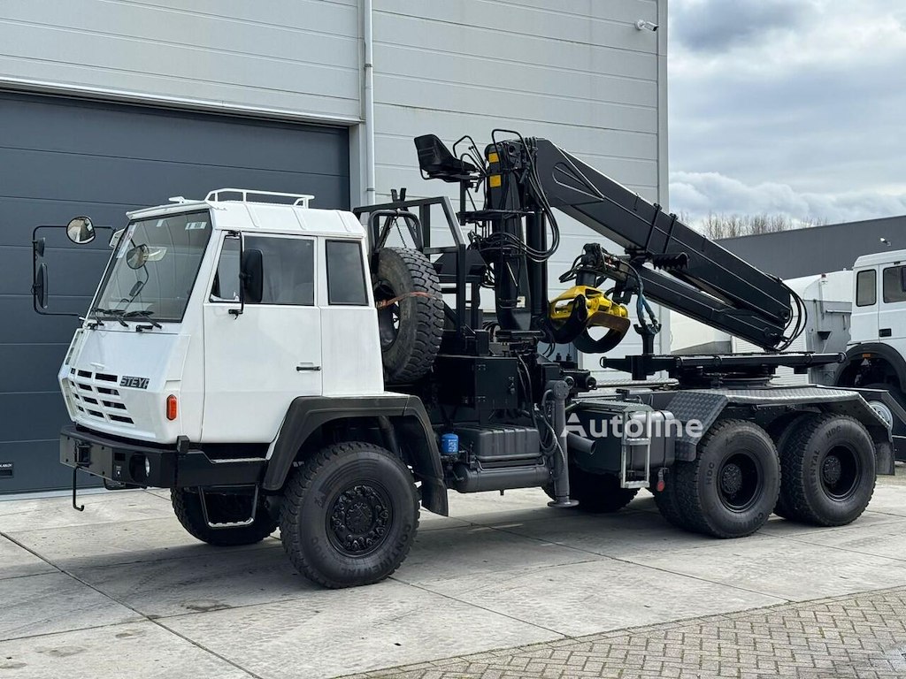 Steyr 1491.310 6x6 Loglift 190 - dolly - WSK - timber truck tegljač