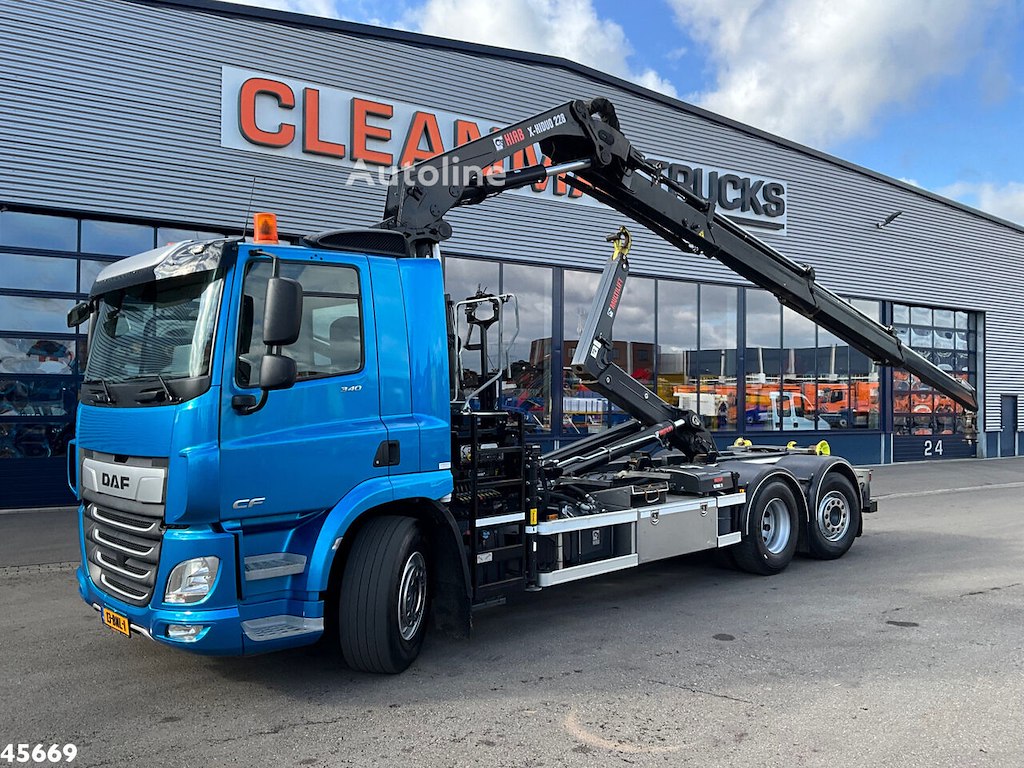 DAF FAN CF 340 Euro 6 Hiab 22 Tonmeter laadkraan Just 136.360 km! kamion rol kiper