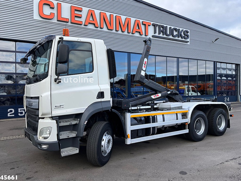 DAF FAT CF 410 Euro 6 6x4 Hyvalift 20 Ton haakarmsysteem kamion rol kiper