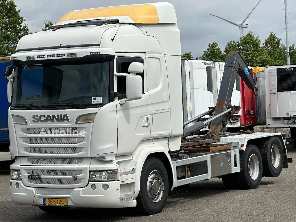 Scania R520 V8 6x2 Haakarm 20T Retarder Euro 6 kamion rol kiper